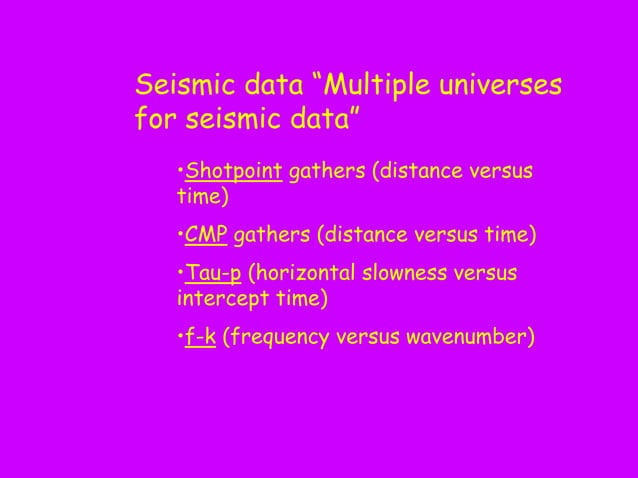 Seismic Processing.ppt | Physics | Science