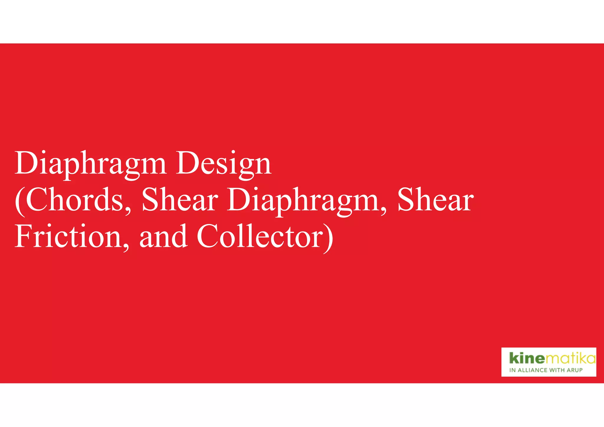 Seismic Design of RC Diaphragms, Chords, and Collectors | PDF