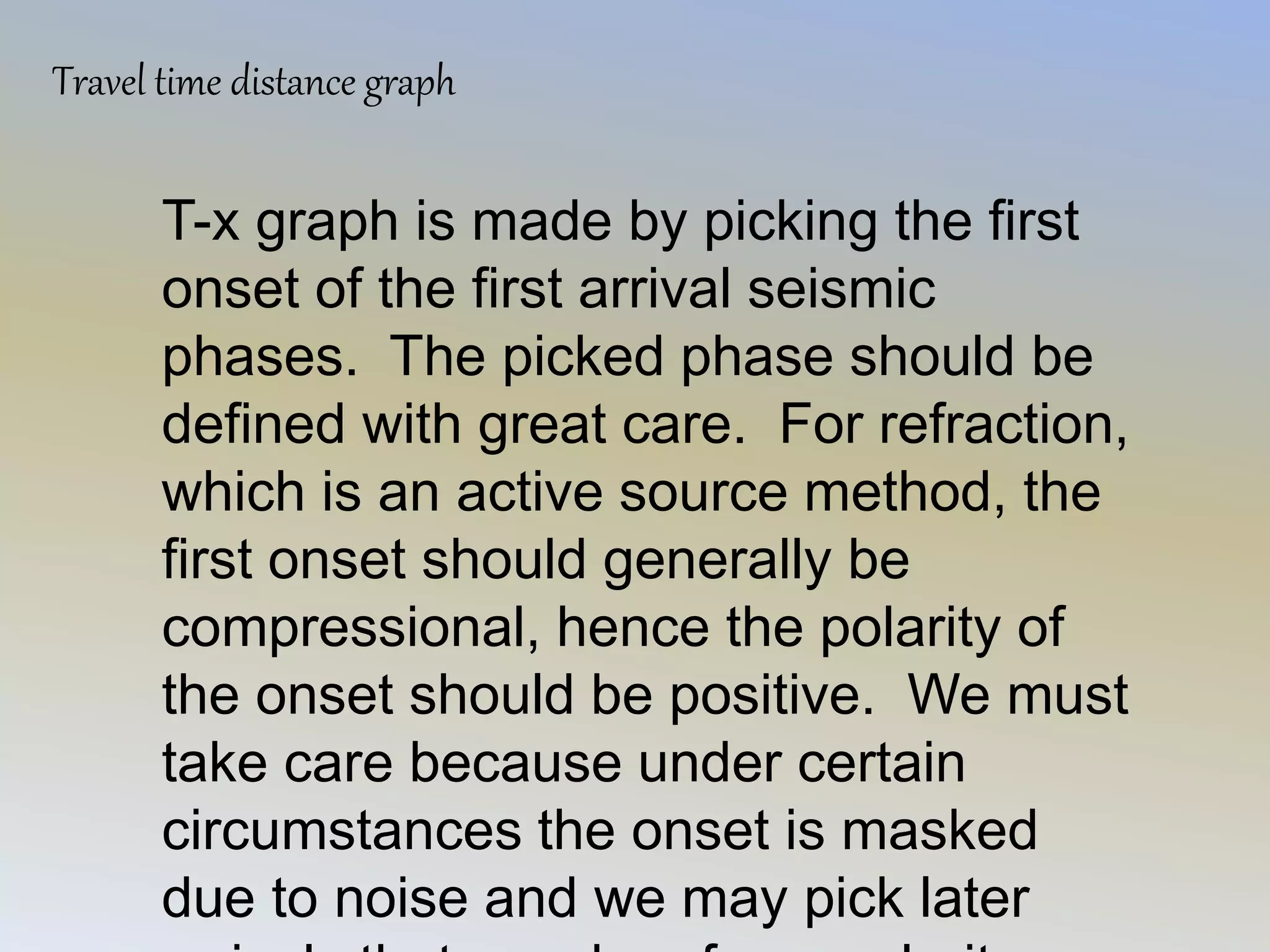 Seismic refraction method lec22 | PPTX