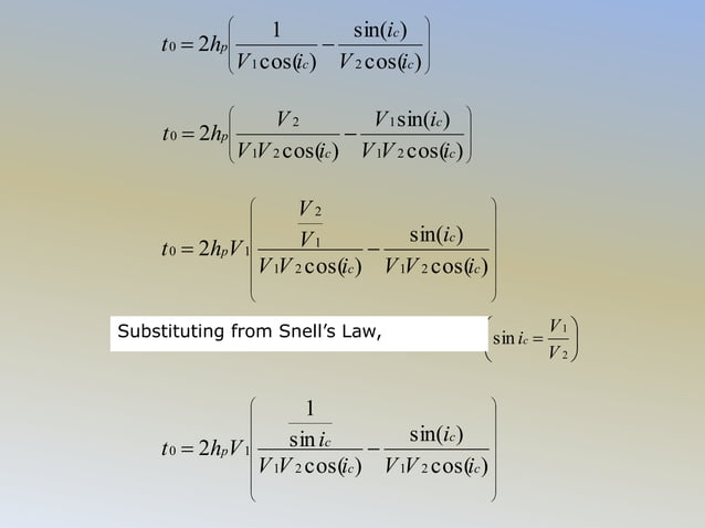 Seismic refraction method lec22 | PPTX
