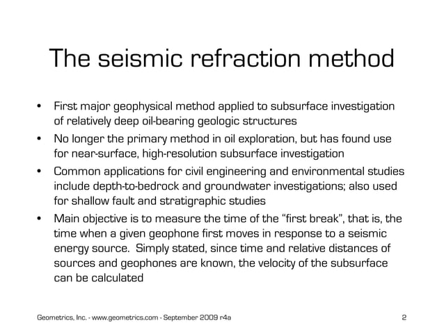 Seismic Refraction Surveying | PDF | Digital Audio | Computer Software ...