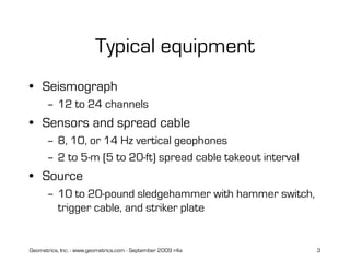 Seismic Refraction Surveying | PDF