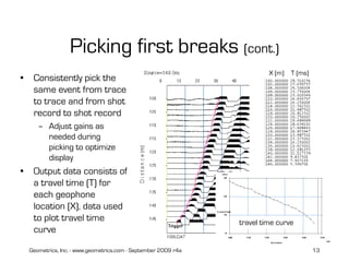 Seismic refractionsurveying r4a | PDF