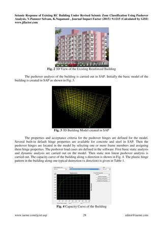 Seismic response of existing rc building under revised seismic zone ...
