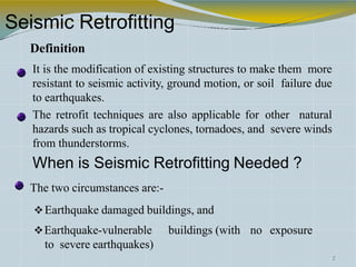 seismicretrofitting of existing structure | PPT