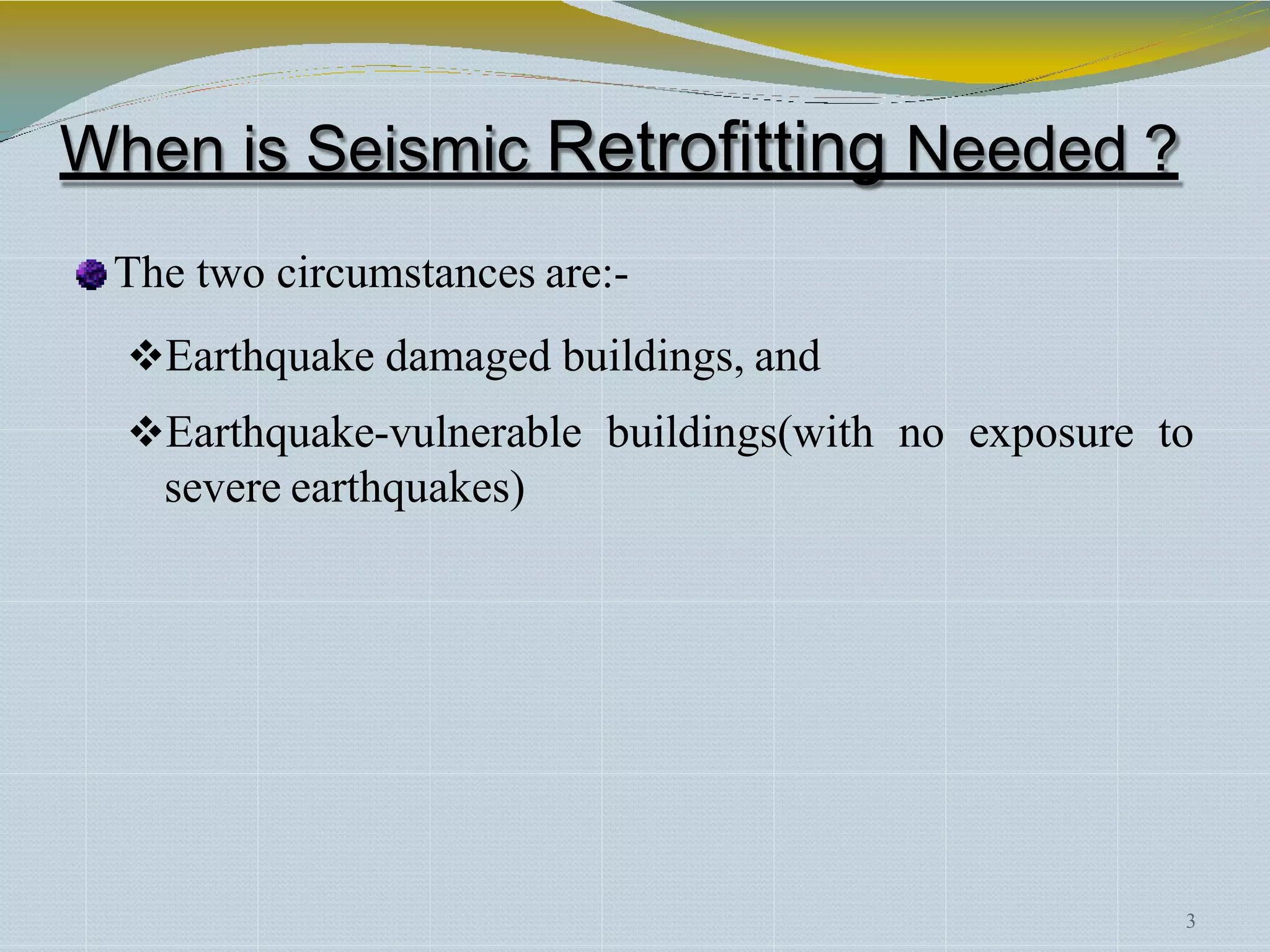 Seismic retrofitting techniques | PPTX