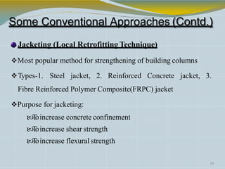 Seismic retrofitting techniques | PPTX