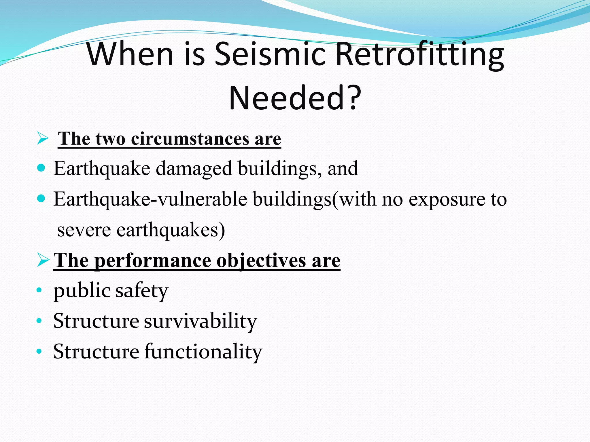 Seismic retrofitting techniques of rcc | PPTX