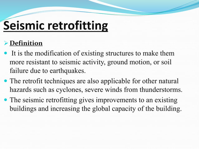 Seismic retrofitting techniques of rcc | PPTX | Civil Engineering Industry | Industries