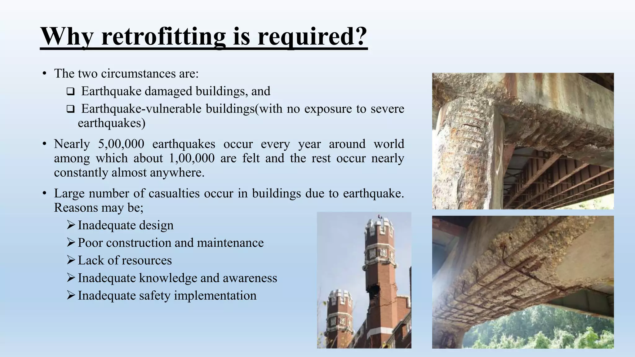 Seismic retrofitting techniques & rehabilitation | PPTX