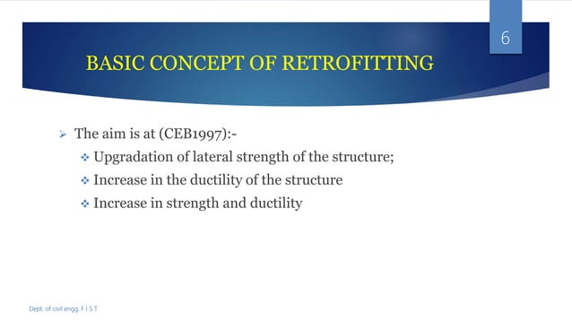 Seismic retrofitting using fiber reinforced polymer (frp | PPTX | Civil ...
