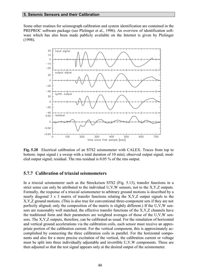 Earthquake Seismic Sensor Calibration Pdf Geology Science