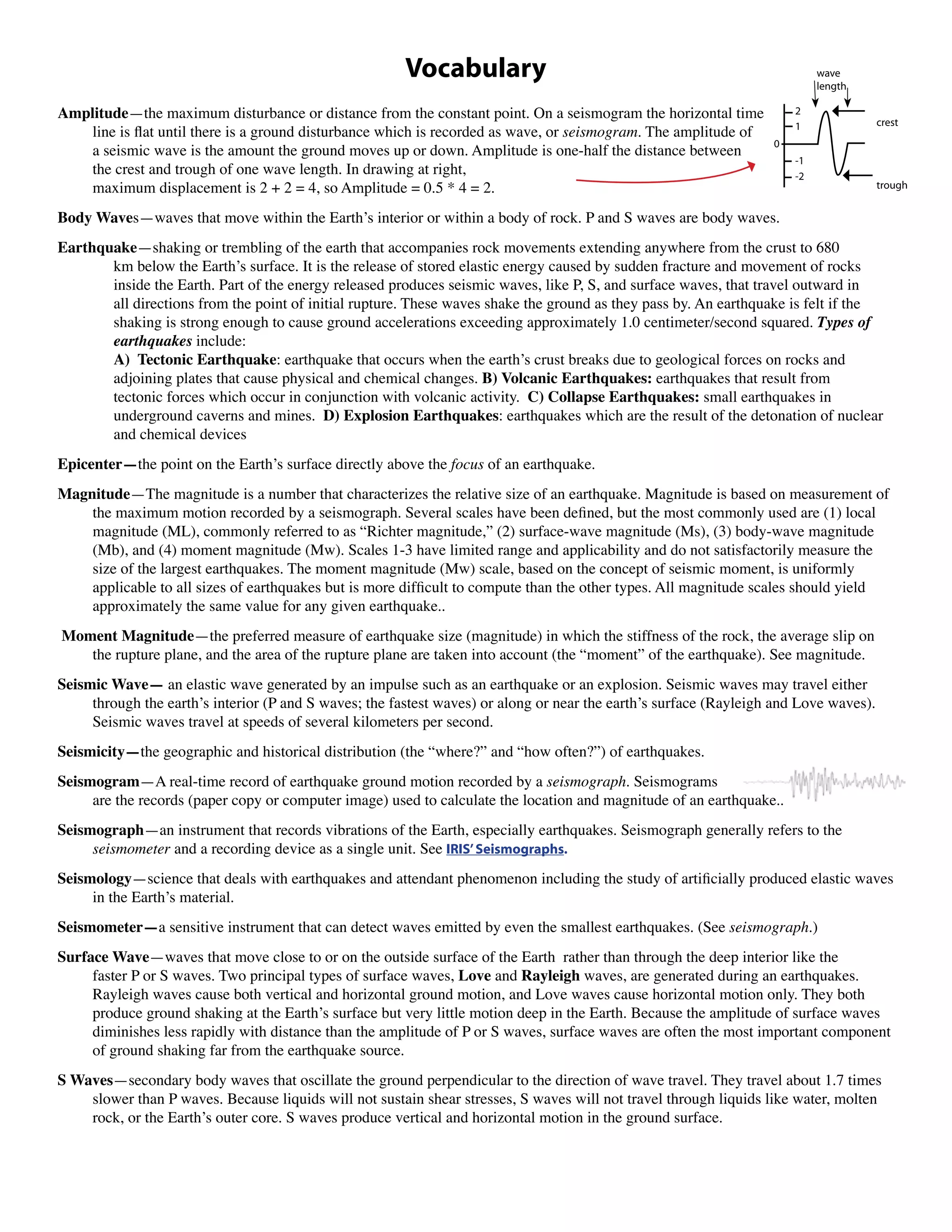 Seismic Signatures Seismogram | PDF