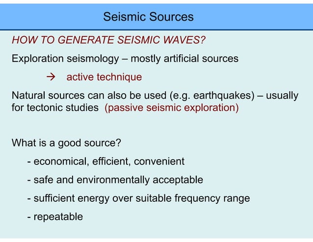 Seismic sources | PDF | Geology | Science