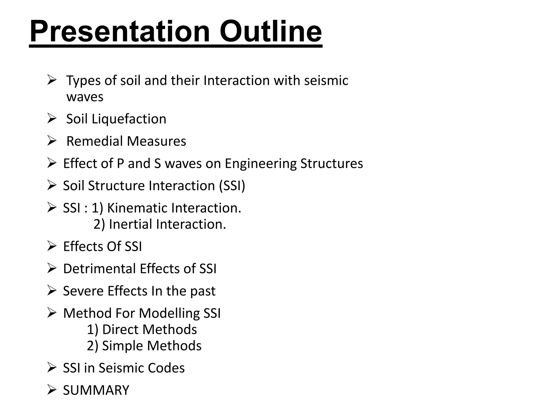 Seismic ssi effects and liquification | PPTX