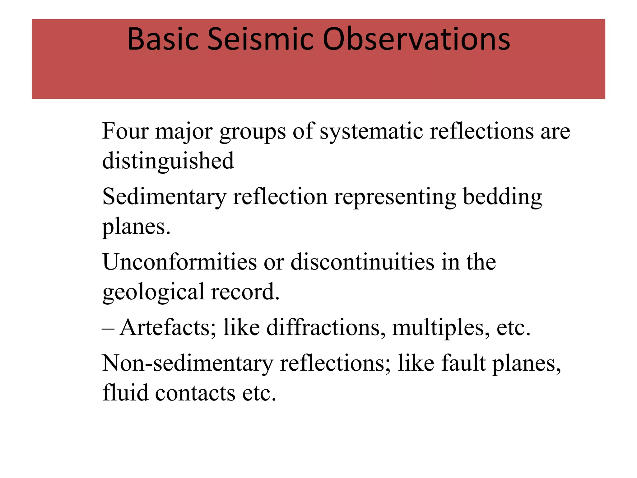 Seismic stratigraphy techniques | PDF