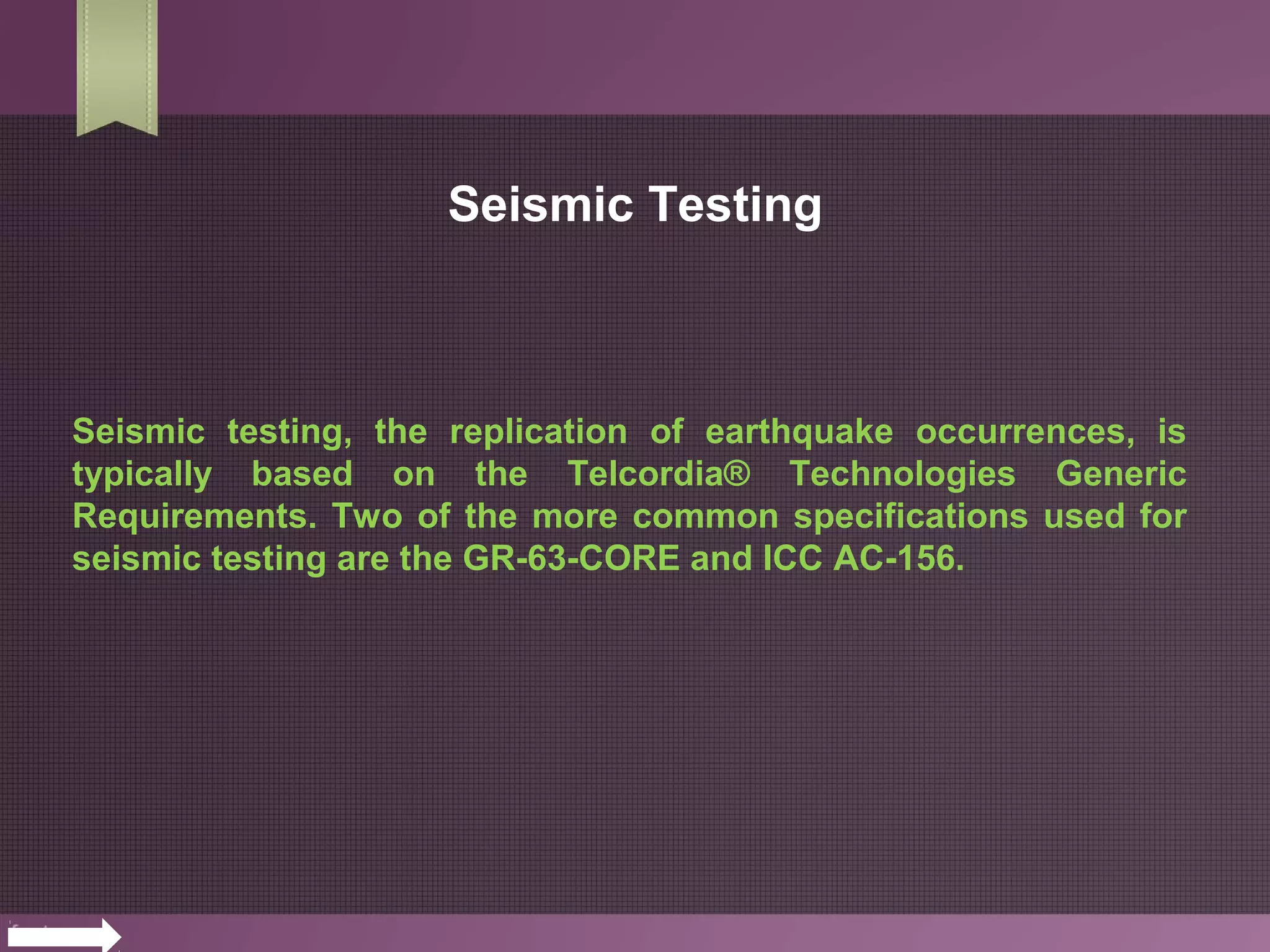 Seismic testing | PPT