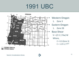 Seismic Considerations Seminar | Portland, Oregon | PPT