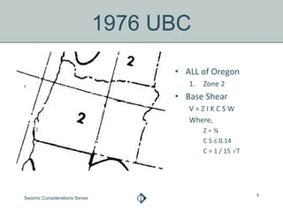 Seismic Considerations Seminar | Portland, Oregon | PPT