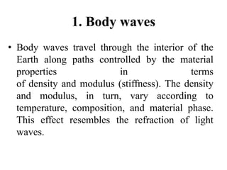 Seismic wave propagation | PPTX