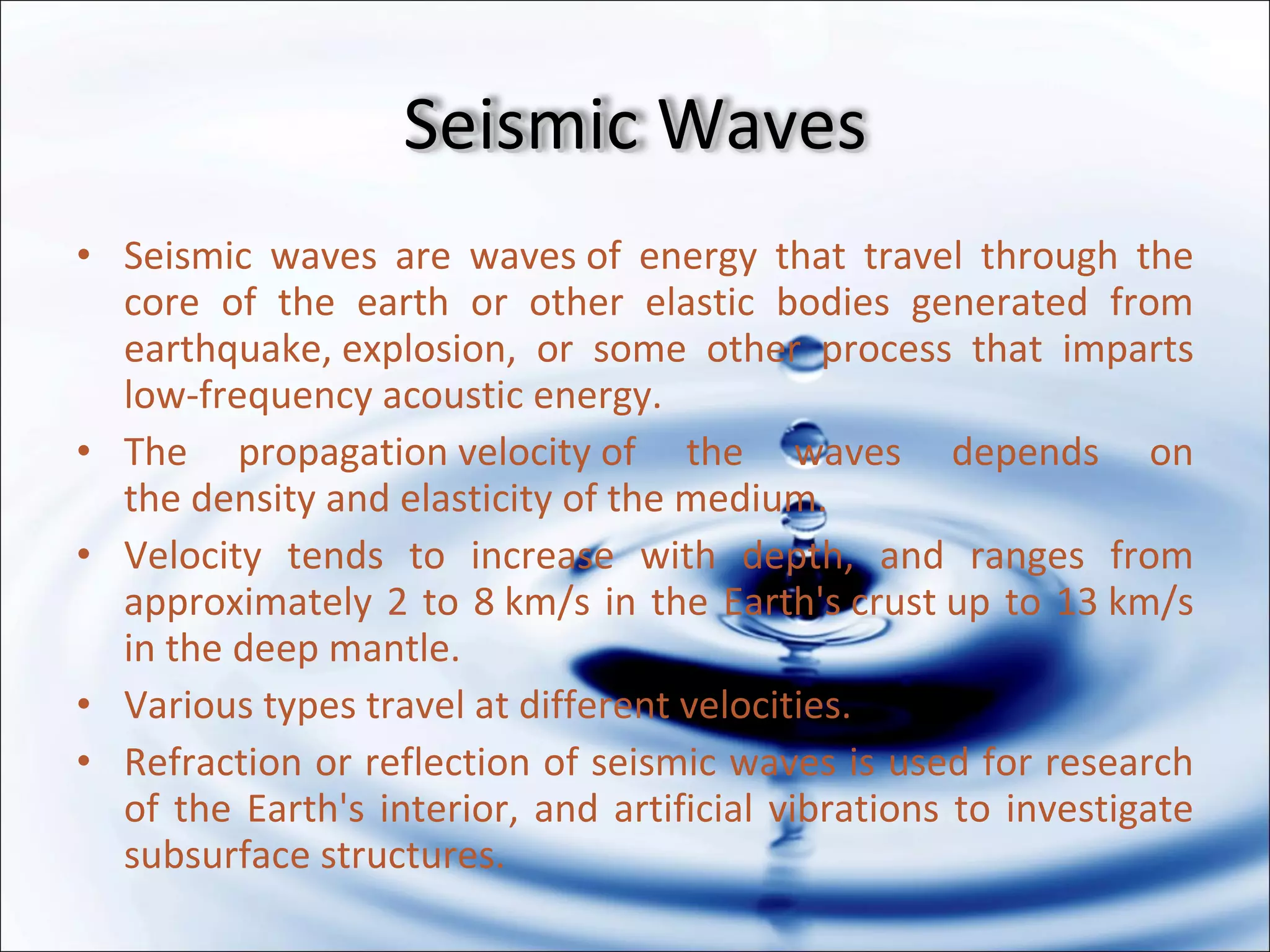 Seismic waves | PPT