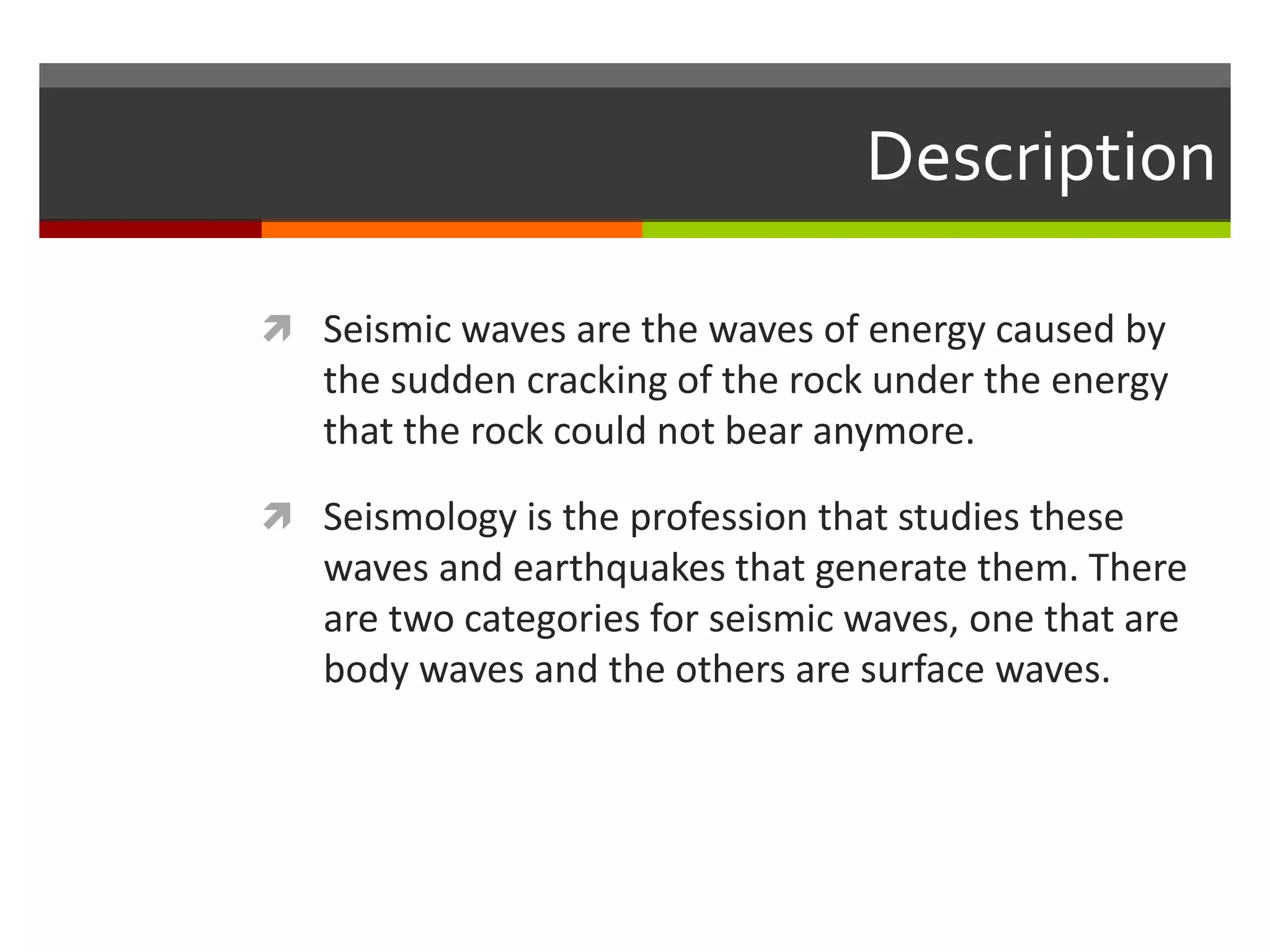 Seismic Waves Mini-Poster | PPTX