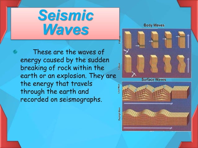 Seismic waves (Grade 10) | PPTX
