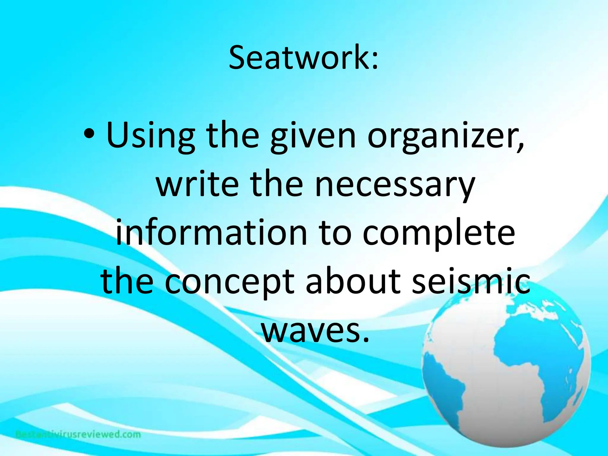 Seismic Waves quarter 1 for Grade 10.ppt