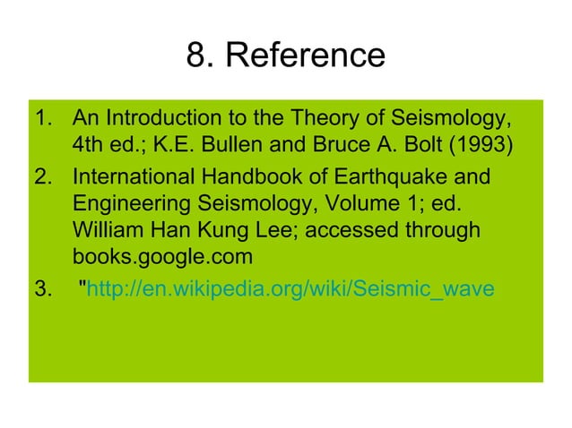 Seismic waves assignment | PPT | Physics | Science