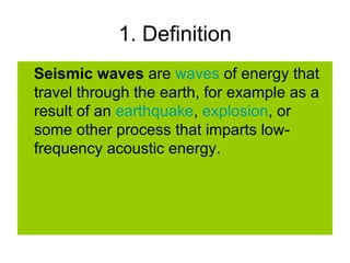 Seismic waves assignment | PPT