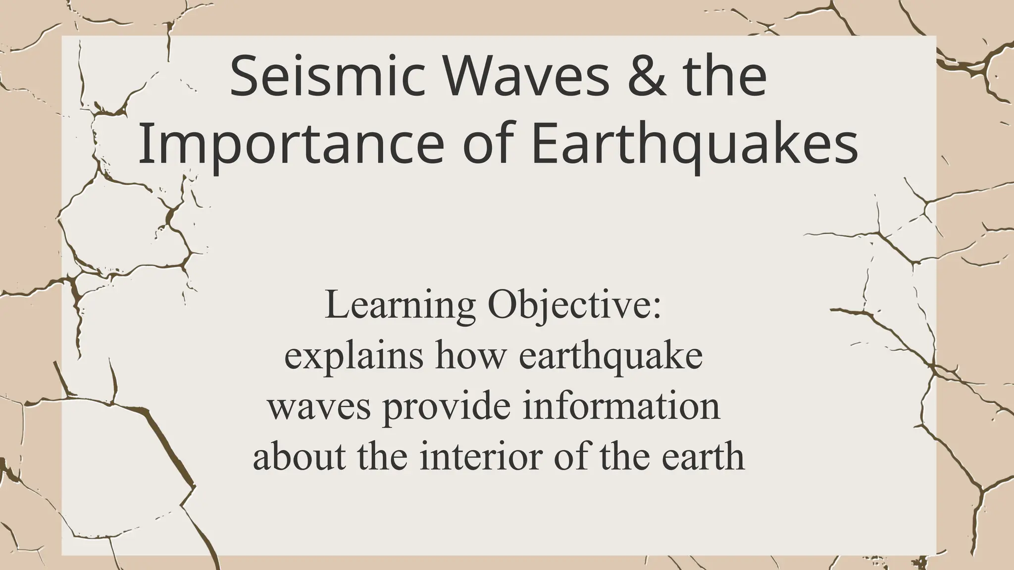 SEISMIC WAVES & IMPORTANCE OF EARTHQKS.pptx