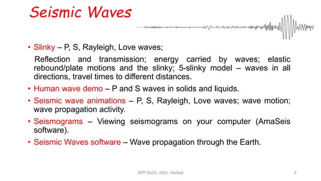 Seismic Waves .pptx | Geology | Science