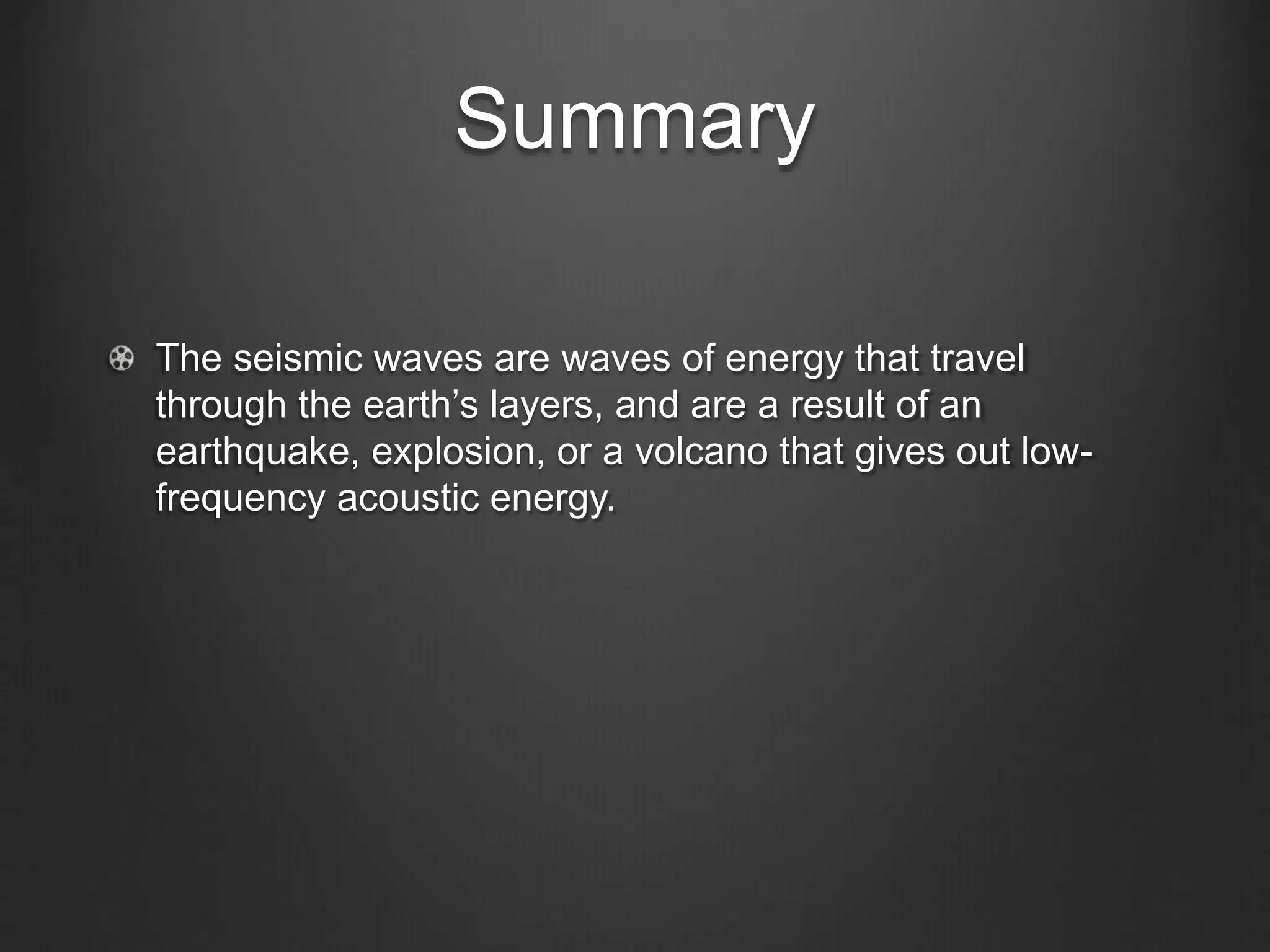 Seismic waves | PPTX