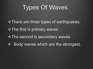 Seismic waves | PPTX