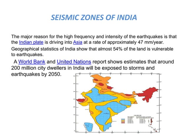 SEISMIC ZONES.pptx | Geology | Science
