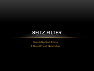 Seitz filter | PPTX