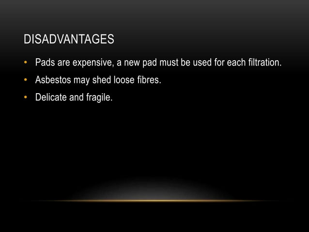 Seitz filter | PPTX | Chemistry | Science