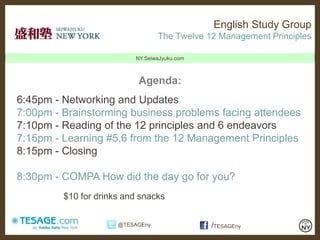 the 12 business management principles by Dr. Kazuo Inamori | PPTX