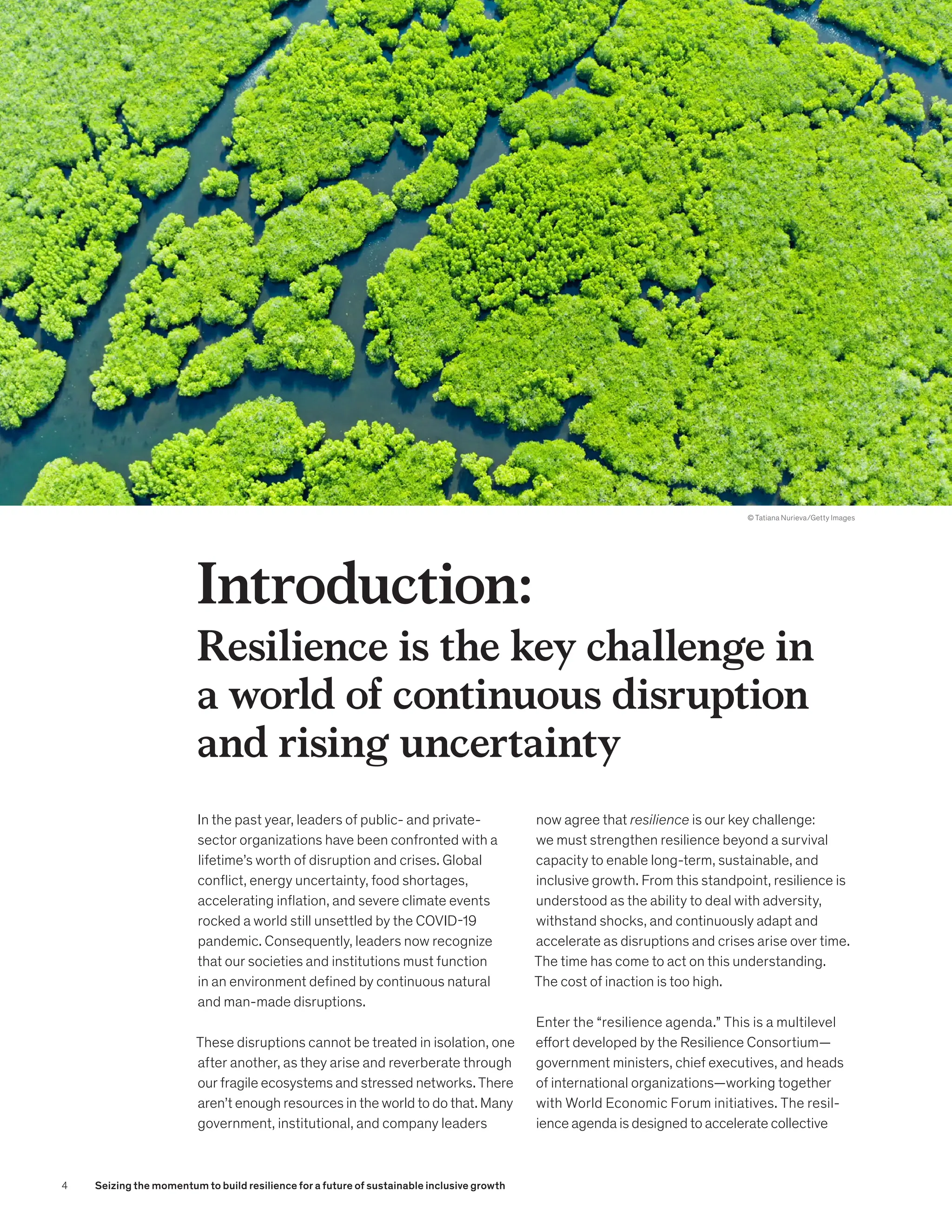 WEF/ McKinsey : Seizing the momentum to build resilience for a future ...