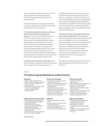 WEF/ McKinsey : Seizing the momentum to build resilience for a future ...