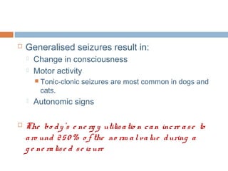 Seizure in animals | PPT