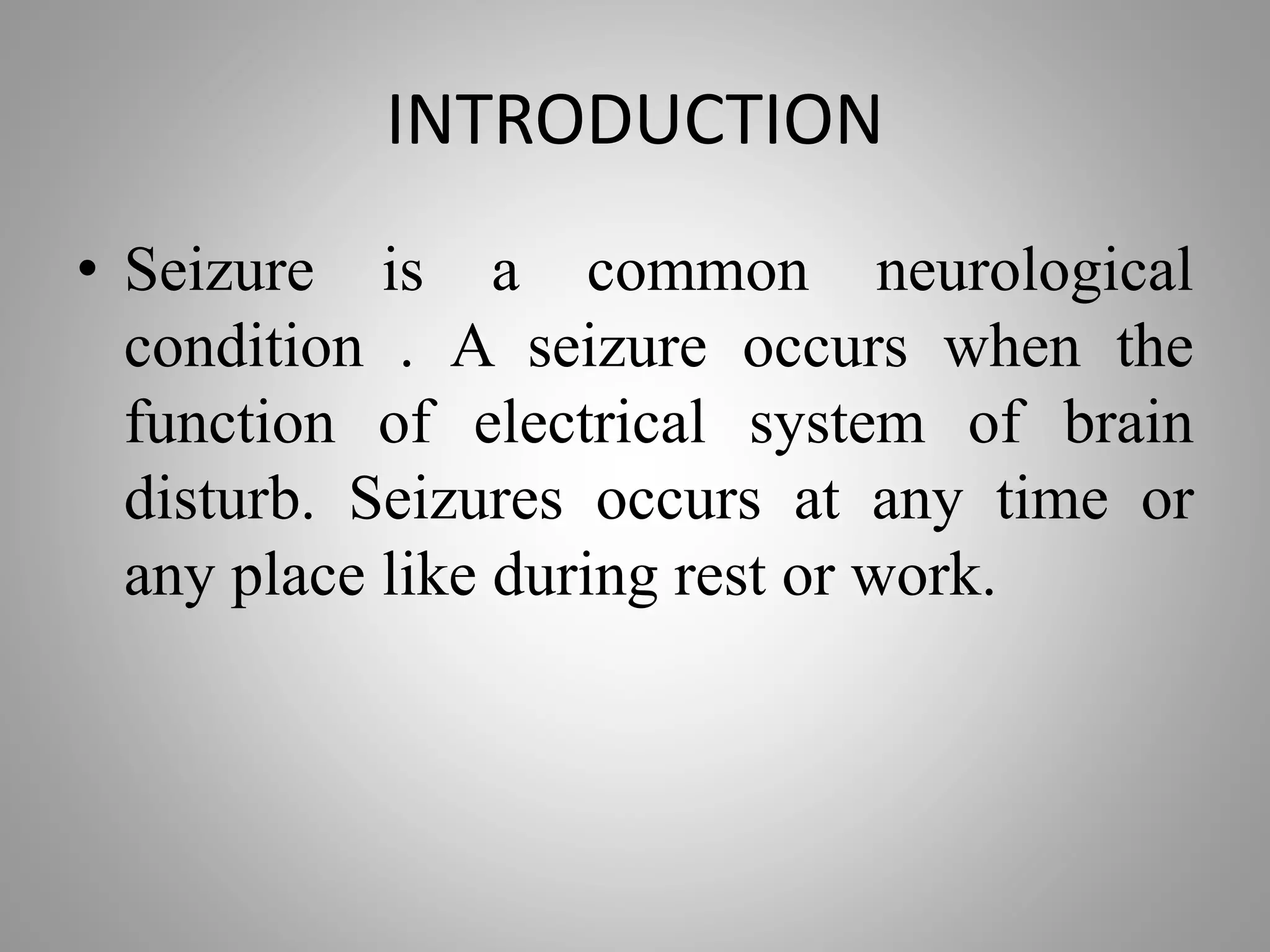 Seizure | PPTX