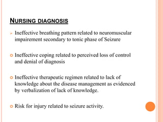 Seizure and nursing care. | PPT