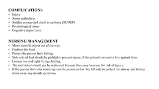 Seizure Nursing care plan with journal reference | PPTX