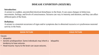 Seizure Nursing care plan with journal reference | PPTX