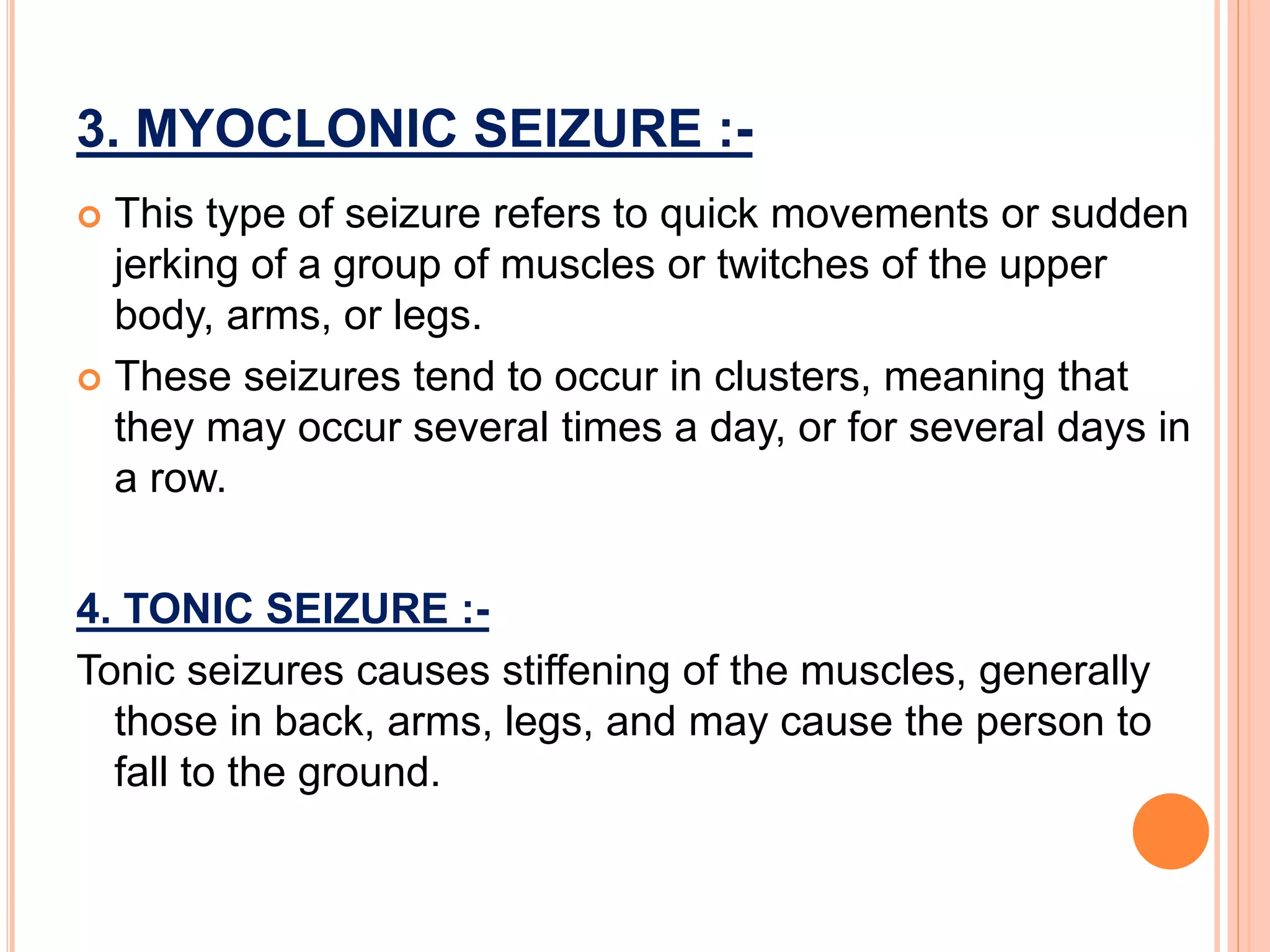 Seizure and epilepsy | PPTX