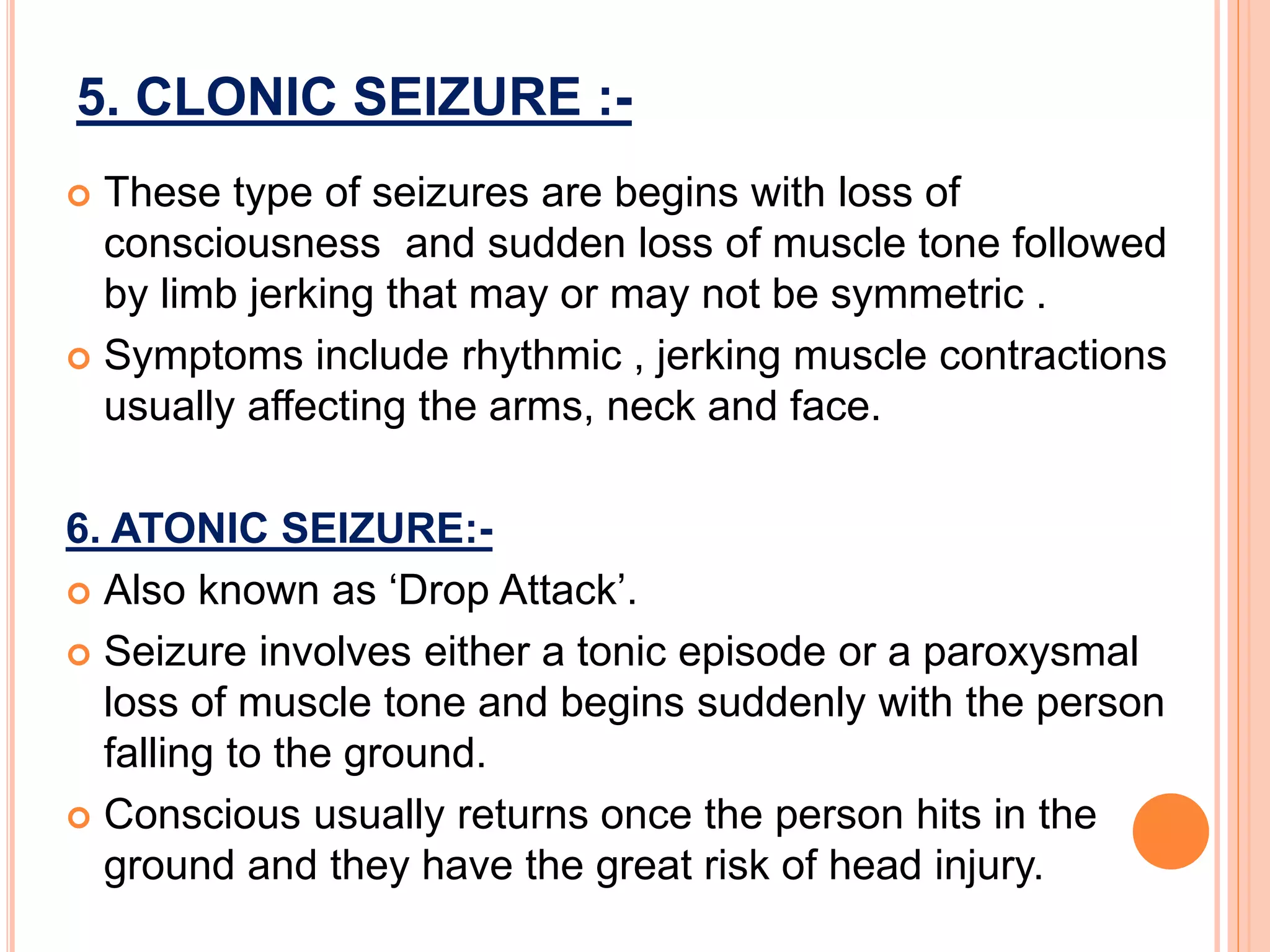 Seizure and epilepsy | PPTX