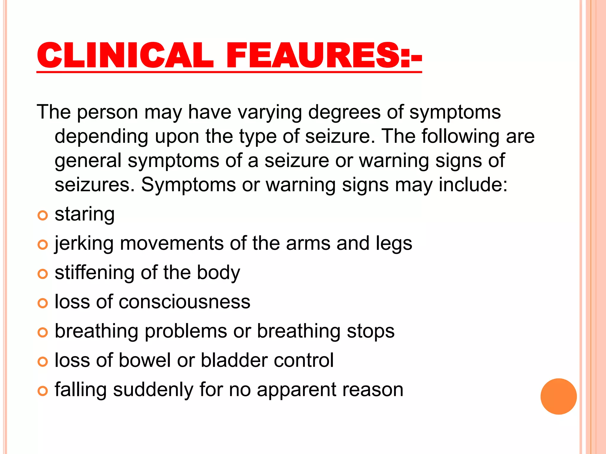 Seizure and epilepsy | PPTX