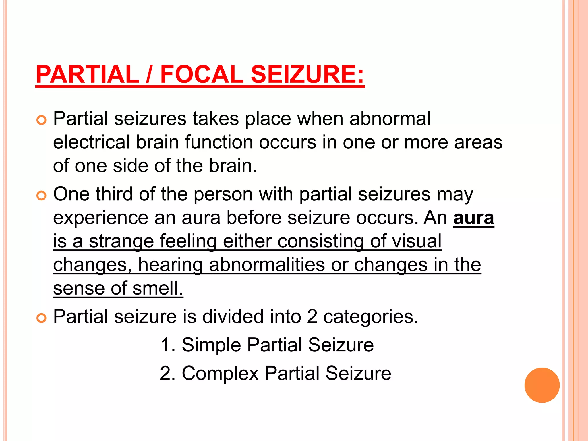 Seizure and epilepsy | PPTX