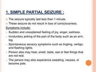 Seizure and epilepsy | PPTX